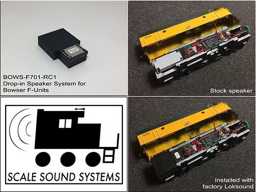 Scale sound systems BOWS-F701-RC1 | Marty's Train Shed